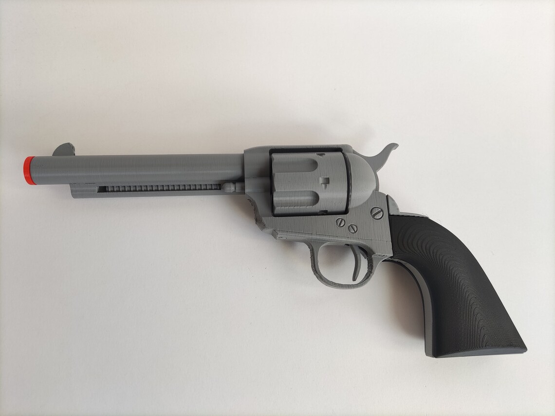 3D Printed 1873 Single-action Cattleman Toy Revolver - Etsy