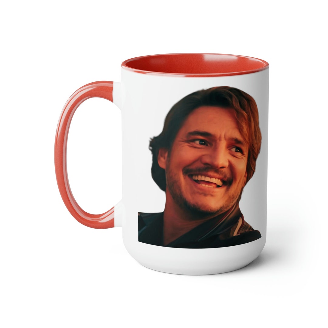 Big Pedro Pascal Mug 15oz pedro on One Side/nic Cage on the Other Large ...