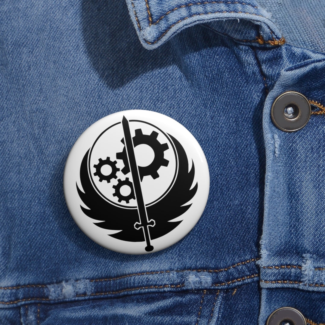 Brotherhood of Steel Pin Buttons, Fallout Gift, Fallout New Vegas - Etsy