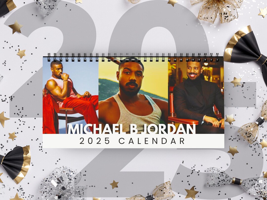 Michael B Jordan Desk Calendar 2025 - Etsy