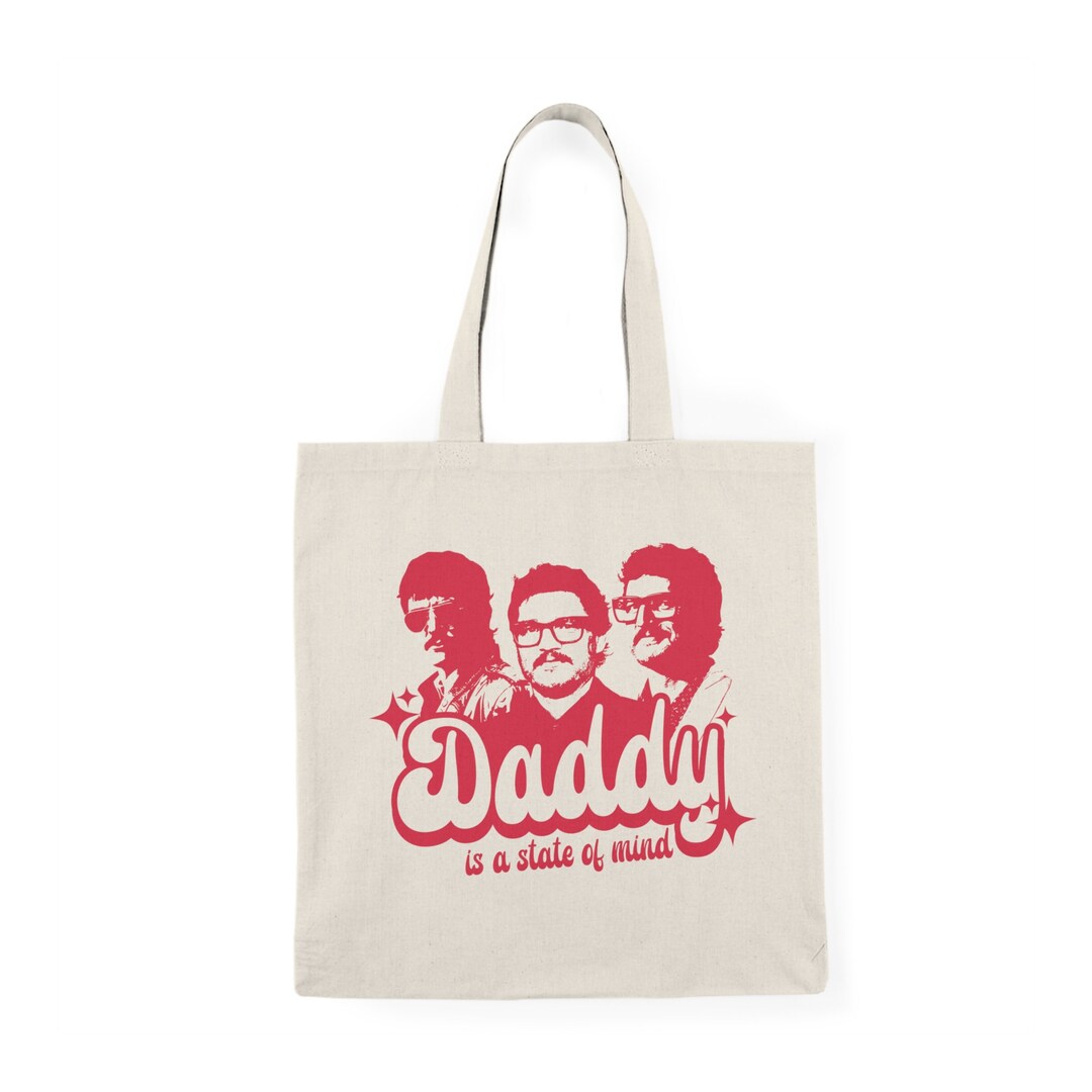Pedro Pascal Tote Pink Daddy Pedro Pascal Gift Natural Tote Pedro ...