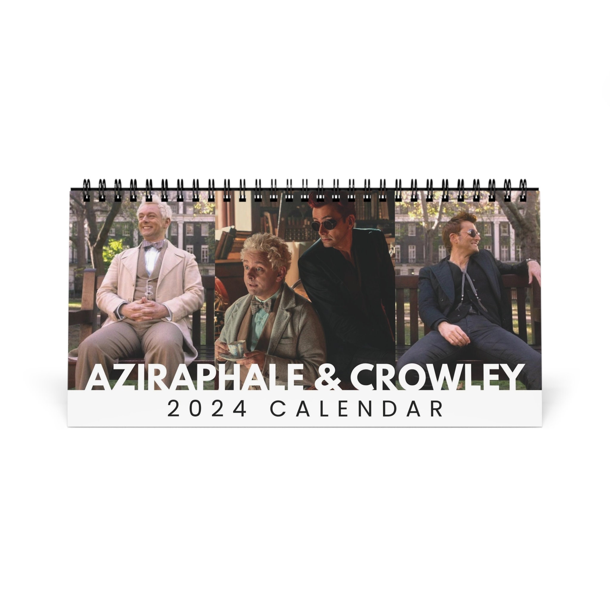 Calendario de escritorio Azirafel y Crowley 2024, David Tennant Michael ...