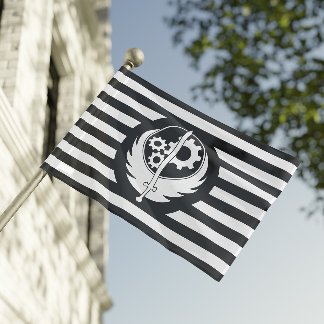 Brotherhood of Steel Flag, Striped Flag, Fallout Flag - Etsy