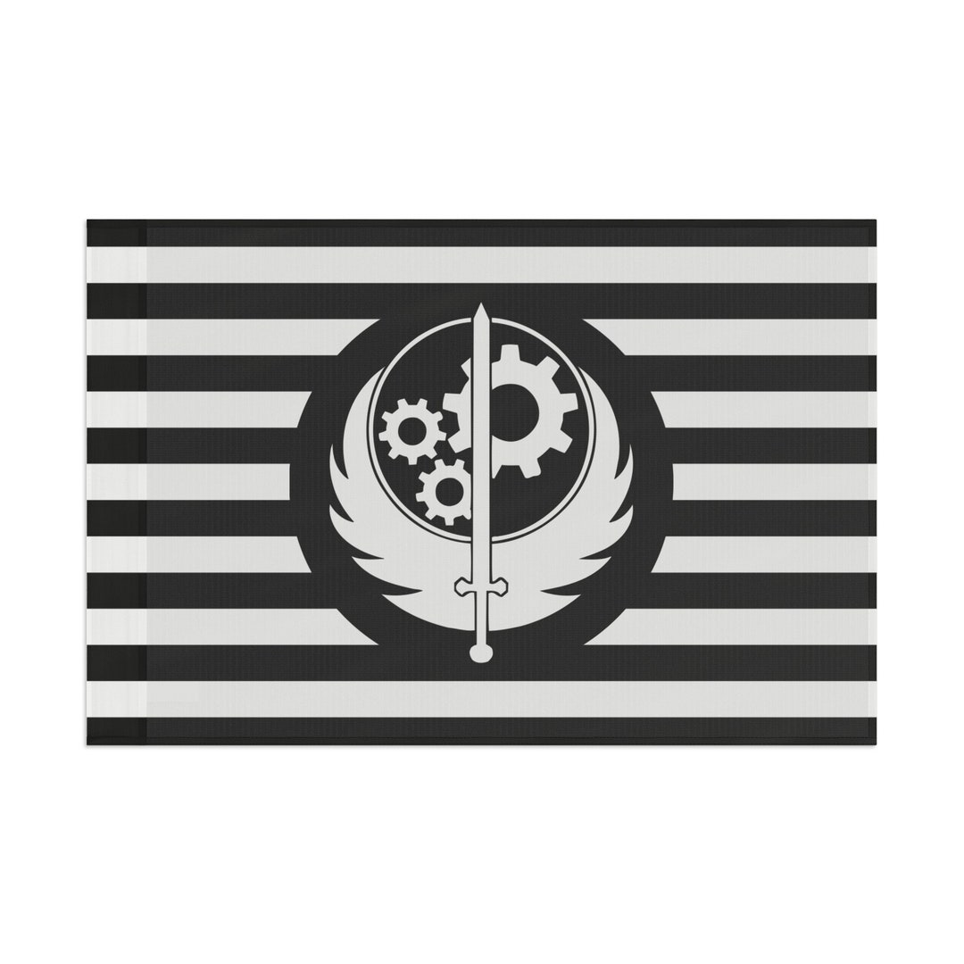 Brotherhood of Steel Flag, Striped Flag, Fallout Flag - Etsy