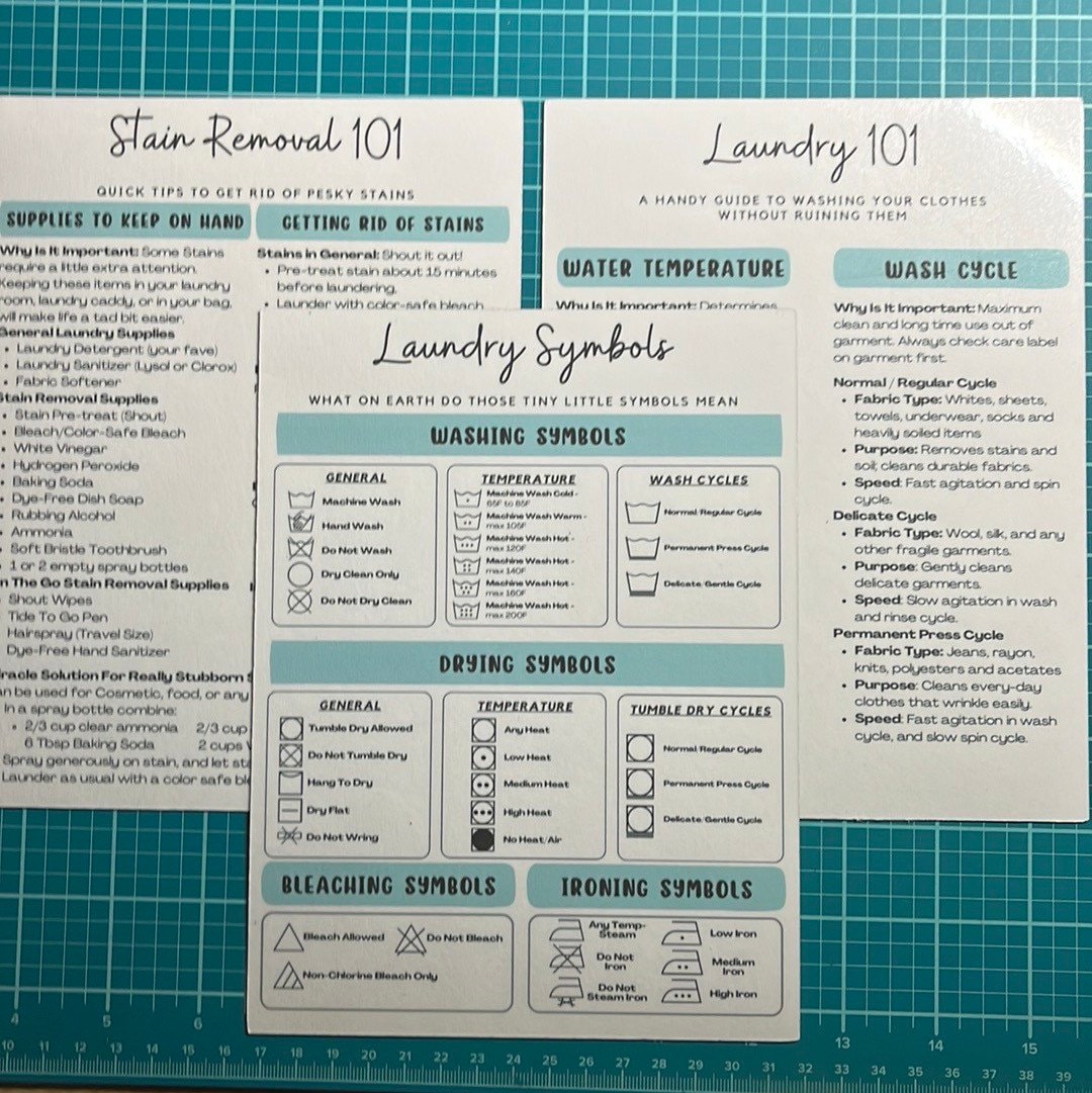 Laundry How to Guides - Magnets - Etsy