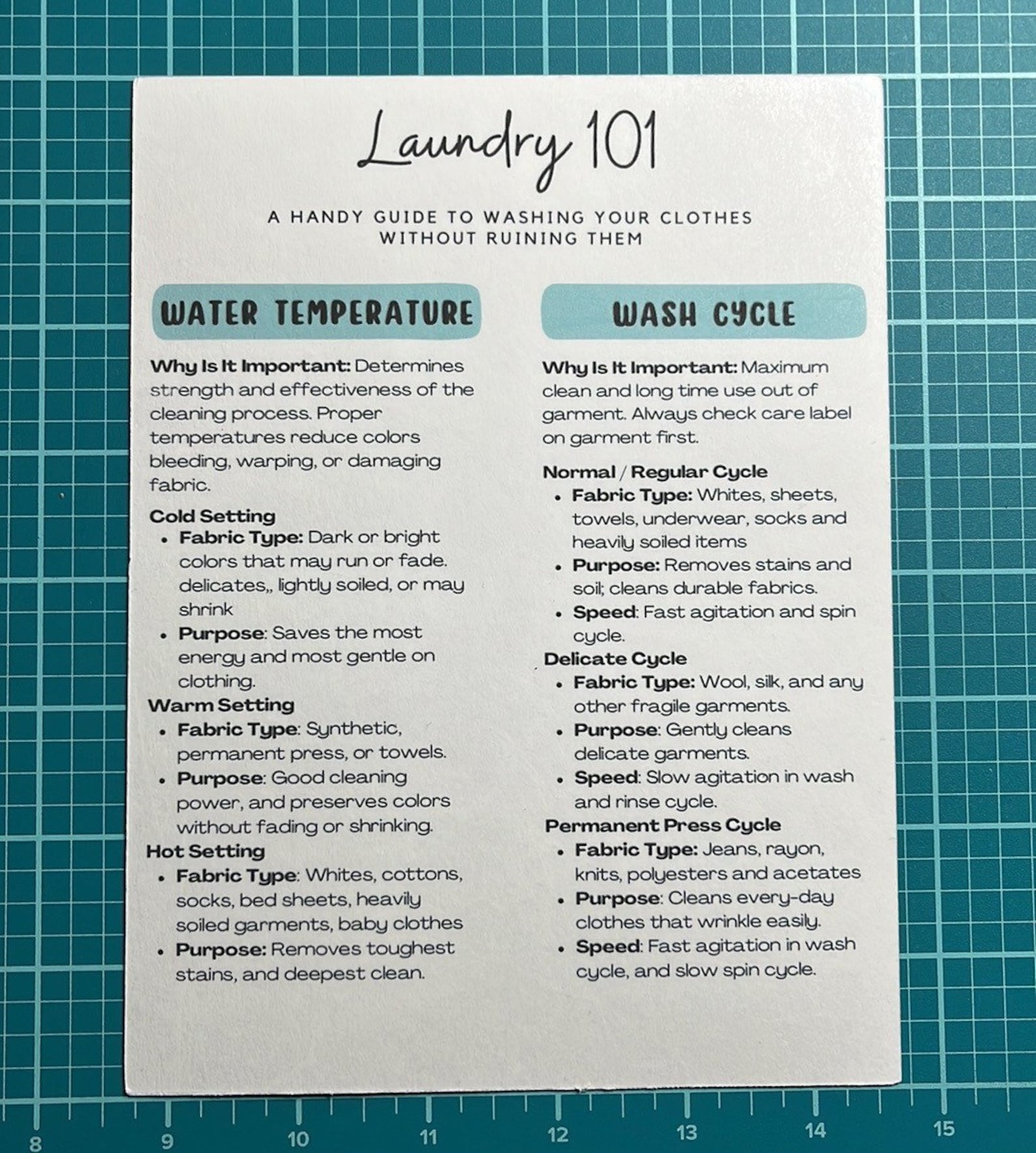 Laundry How to Guides - Magnets - Etsy