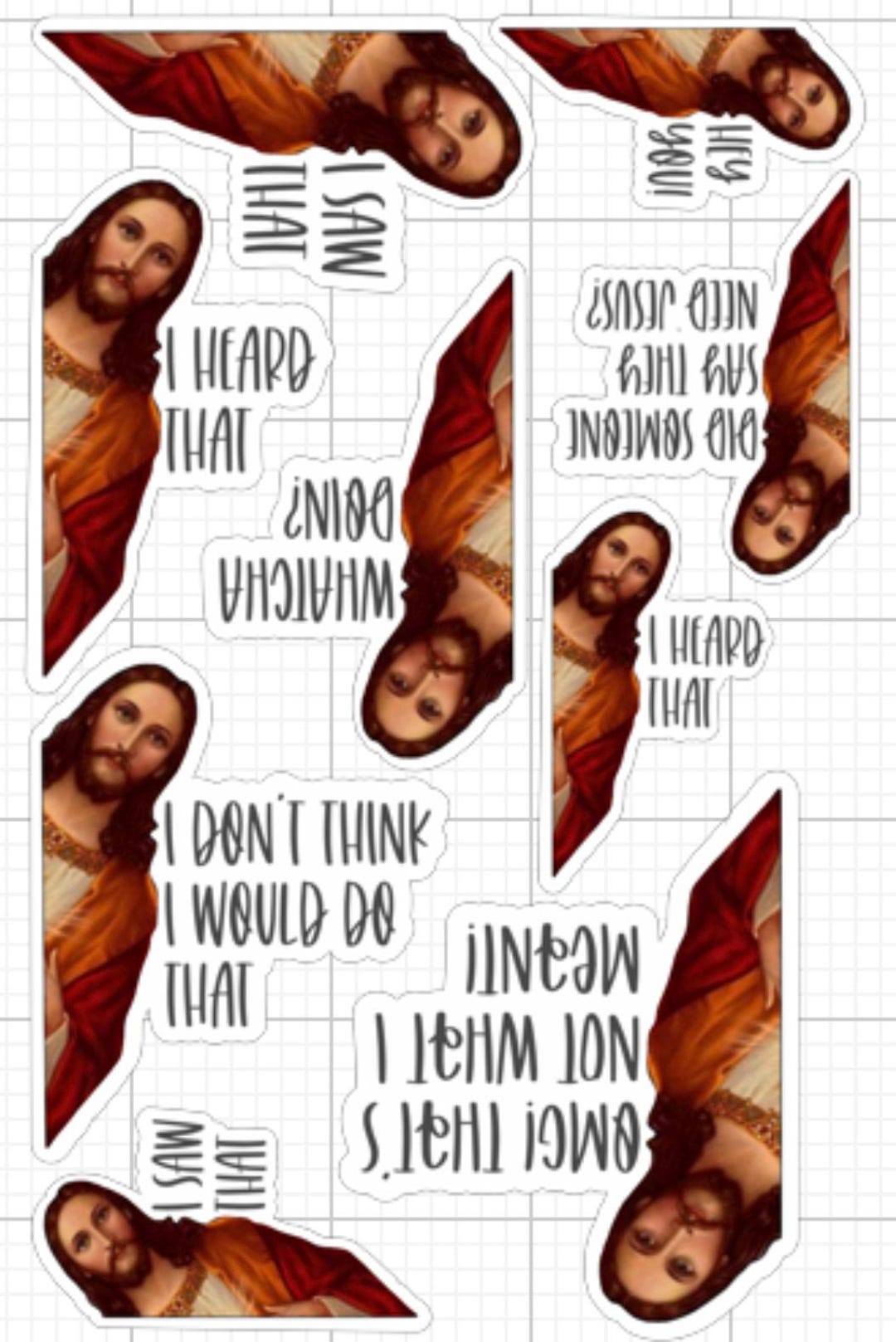Funny Jesus Meme Stickers - Etsy