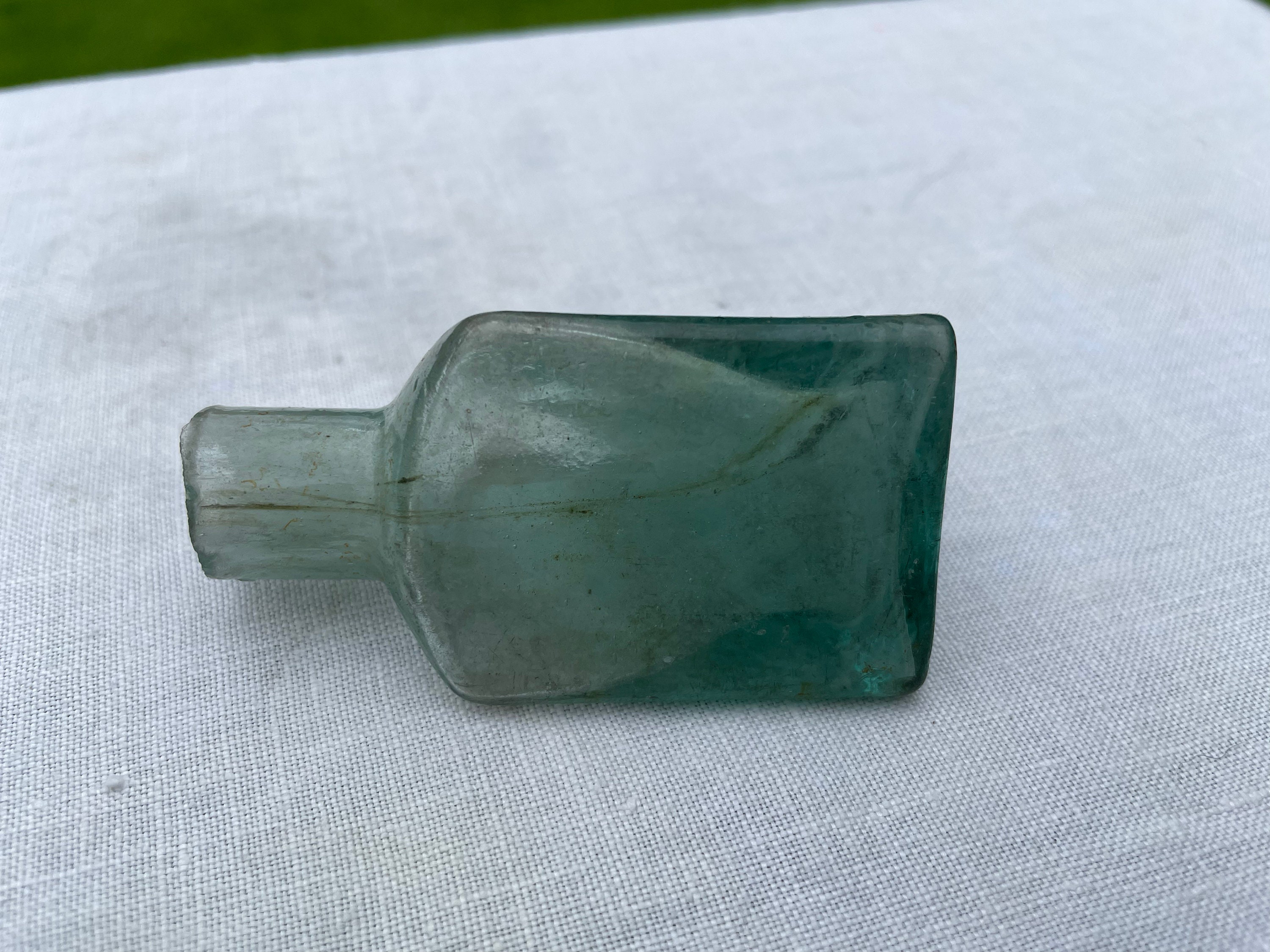 Vintage Victorian Petite Triangular Shaped Bottle - Etsy