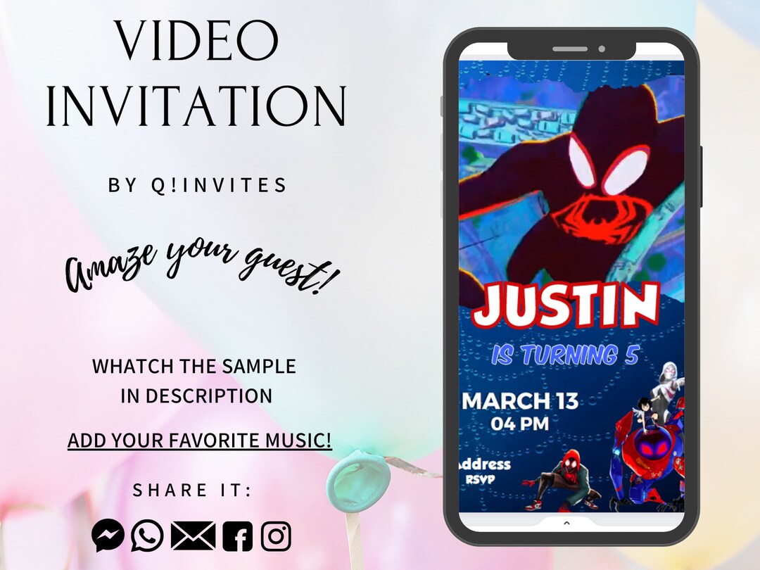 Spider Verse , Spider Verse Invitation, Spider Verse Ideas, Spider Man ...