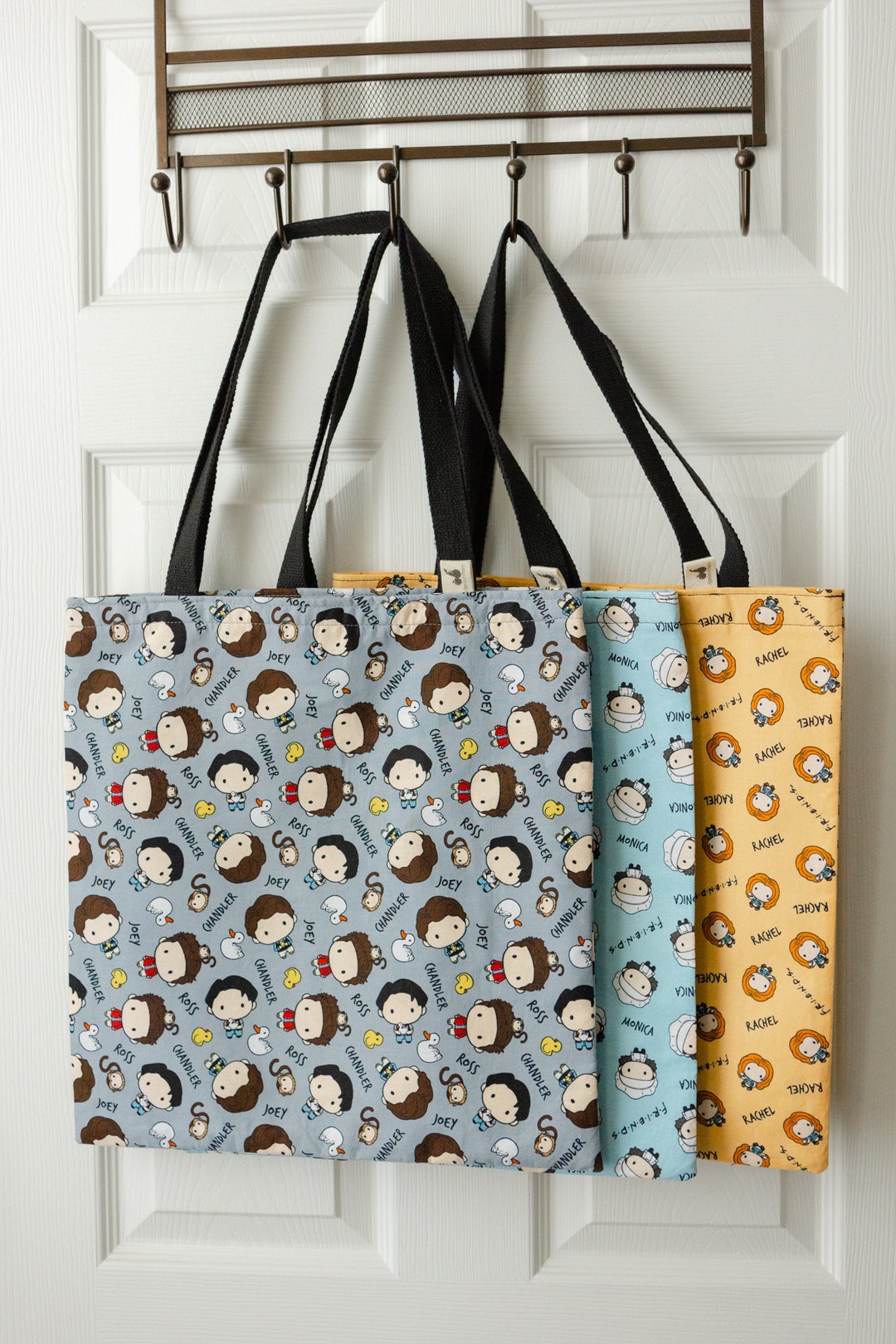 Friends Inspired Tote Bag With Coin Pouch, Women's Handmade Shoulder ...