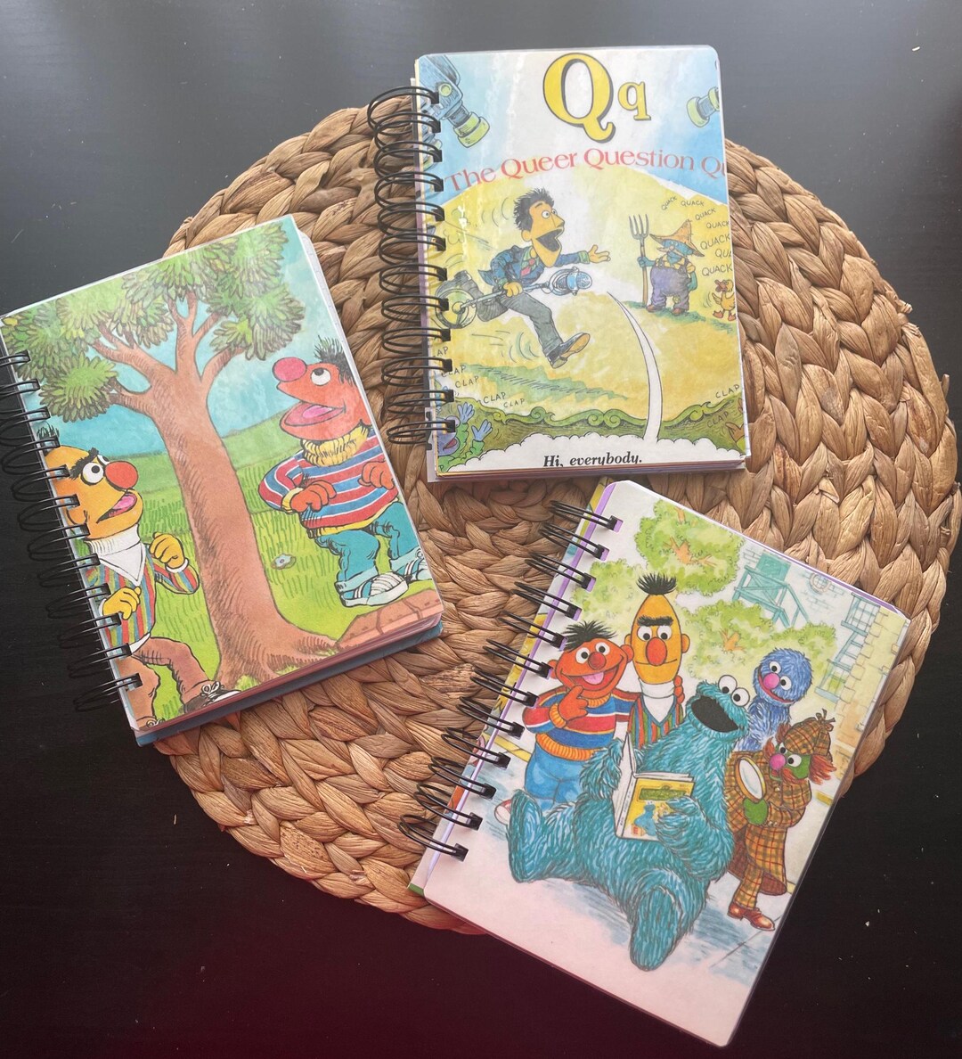Announcer Quincy Repurpose Children’s Storybook Journal, 80’s Up-cycled ...