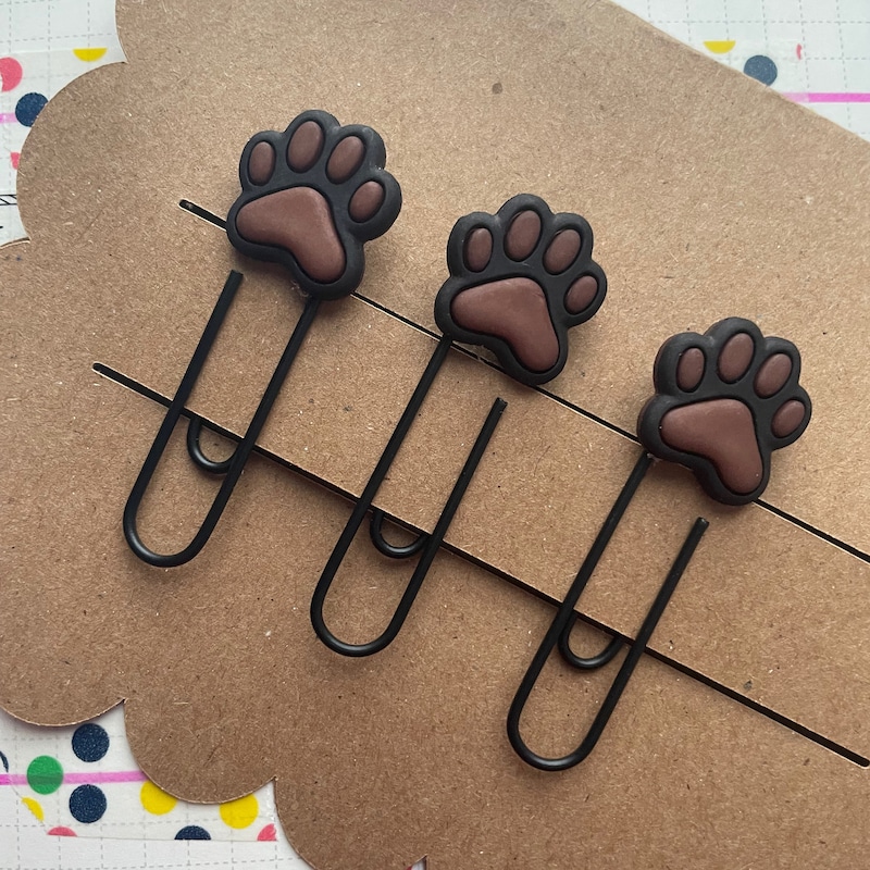 Paw Print Bookmark - Etsy