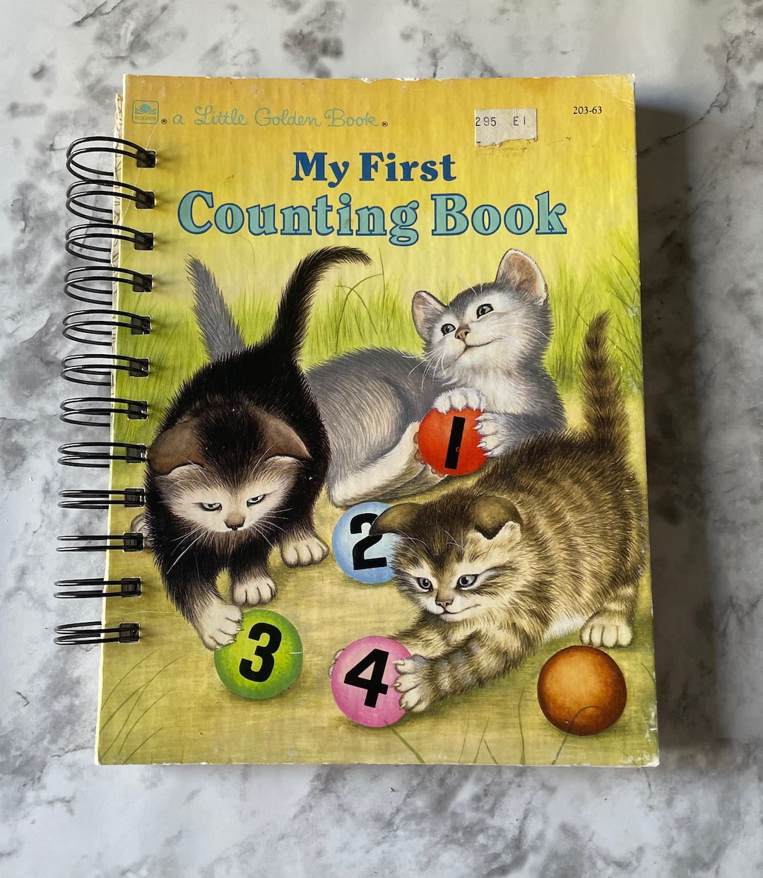 My First Counting Book, Little Golden Books,up-cycled Junk Journal ...