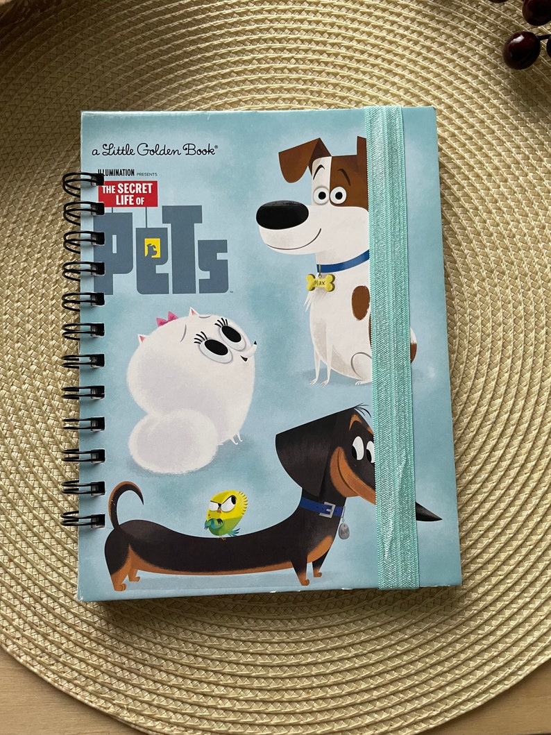 Secret Life of Pets/little Golden Book/ Repurpose Journal/ Up-cycled ...