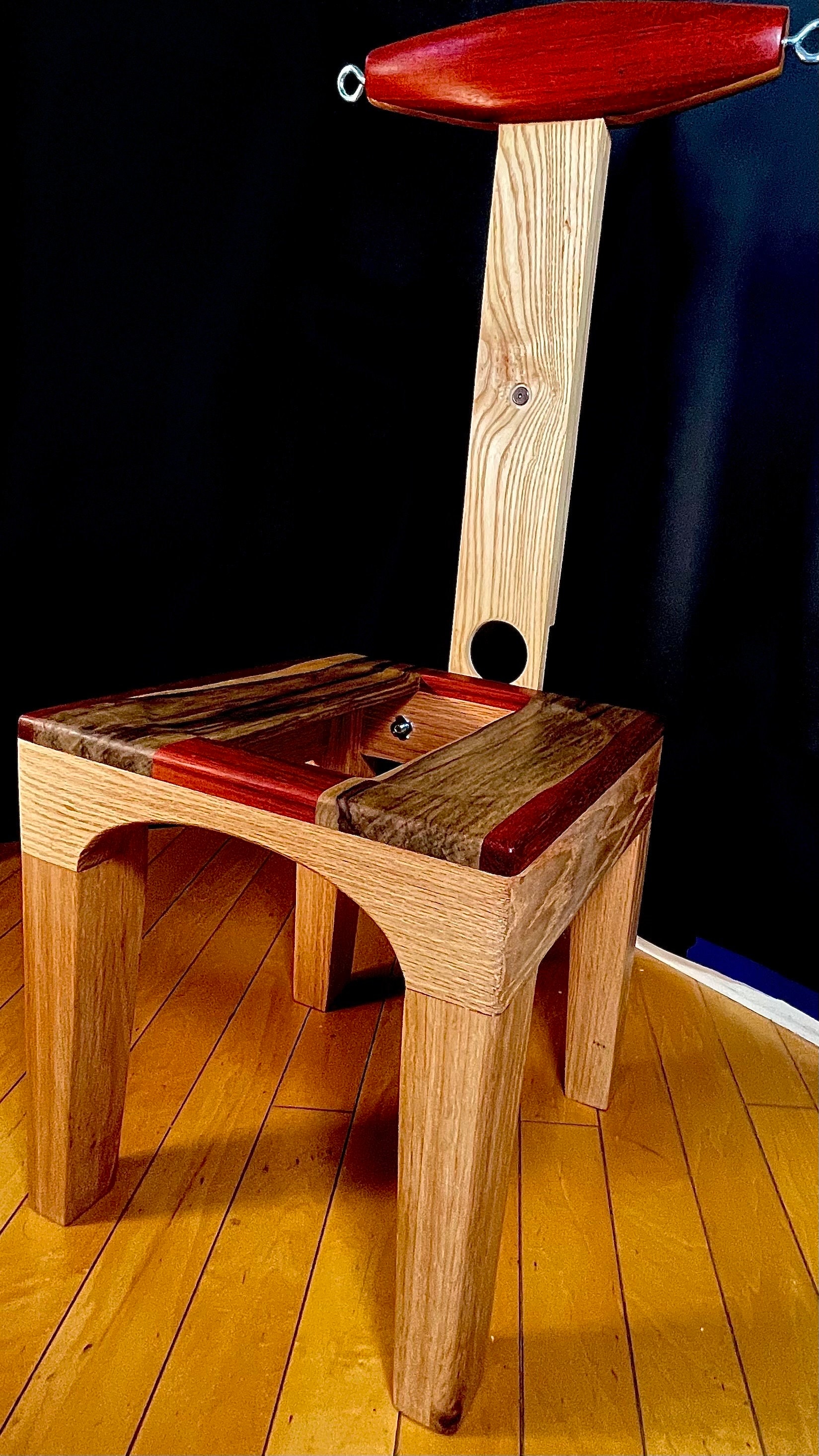 Solid Ash CBT Chair Rim Chair Queening Chair Femdom BDSM Dungeon ...