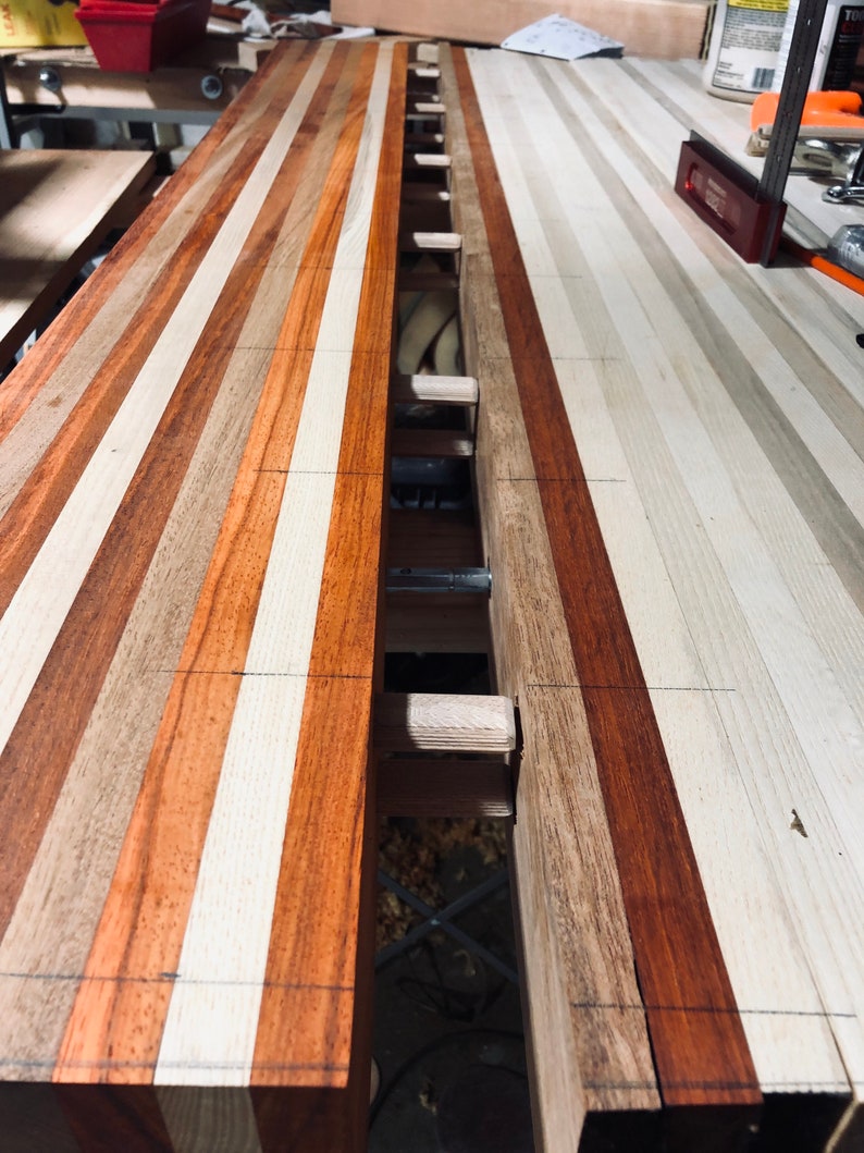 Hardwood Butcher Block Style Kitchen Island Work Station | Etsy