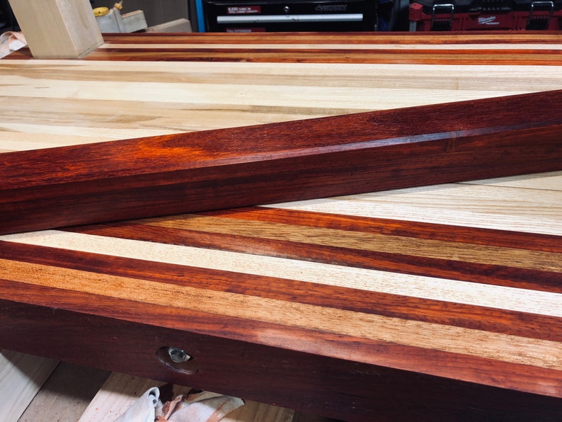 Hardwood Butcher Block Style Kitchen Island Work Station | Etsy