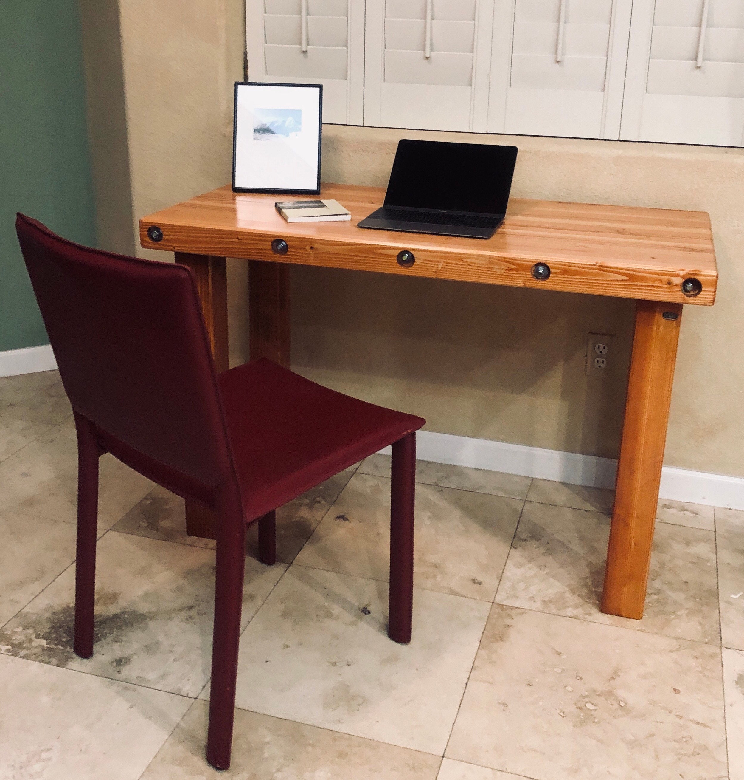 Butcher Block Desk /small Kitchen Table / Workstation / Side Table - Etsy