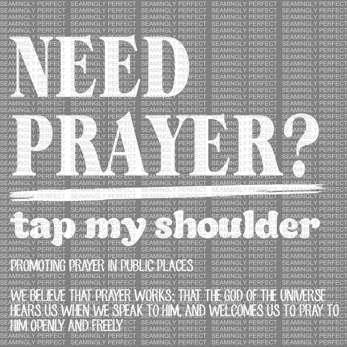 Need Prayer? Tap My Shoulder PNG - Etsy