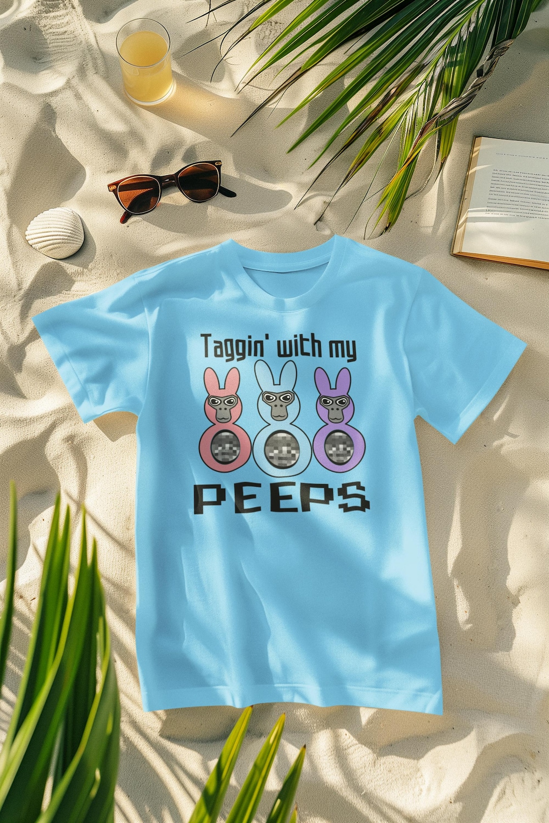 Taggin' With My Peeps PNG, Easter PNG, Gorilla Tag PNG - Etsy