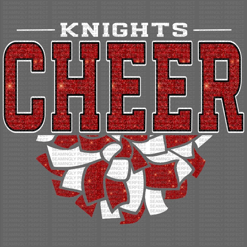 Custom Team and Name Cheer PNG, Glitter Cheer PNG - Etsy