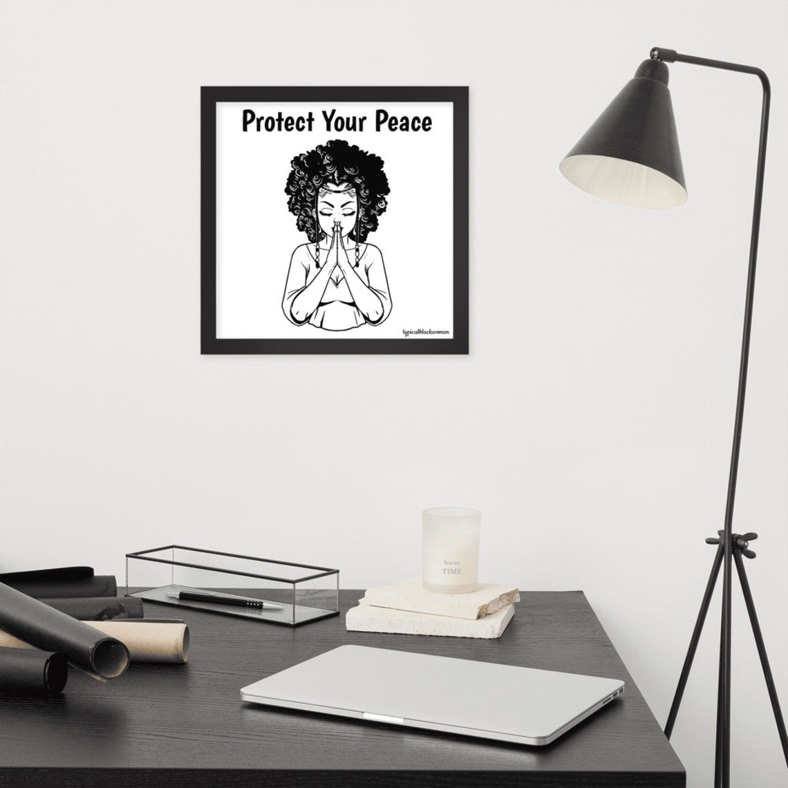 Protect Your Peace V2 Framed Poster - Etsy