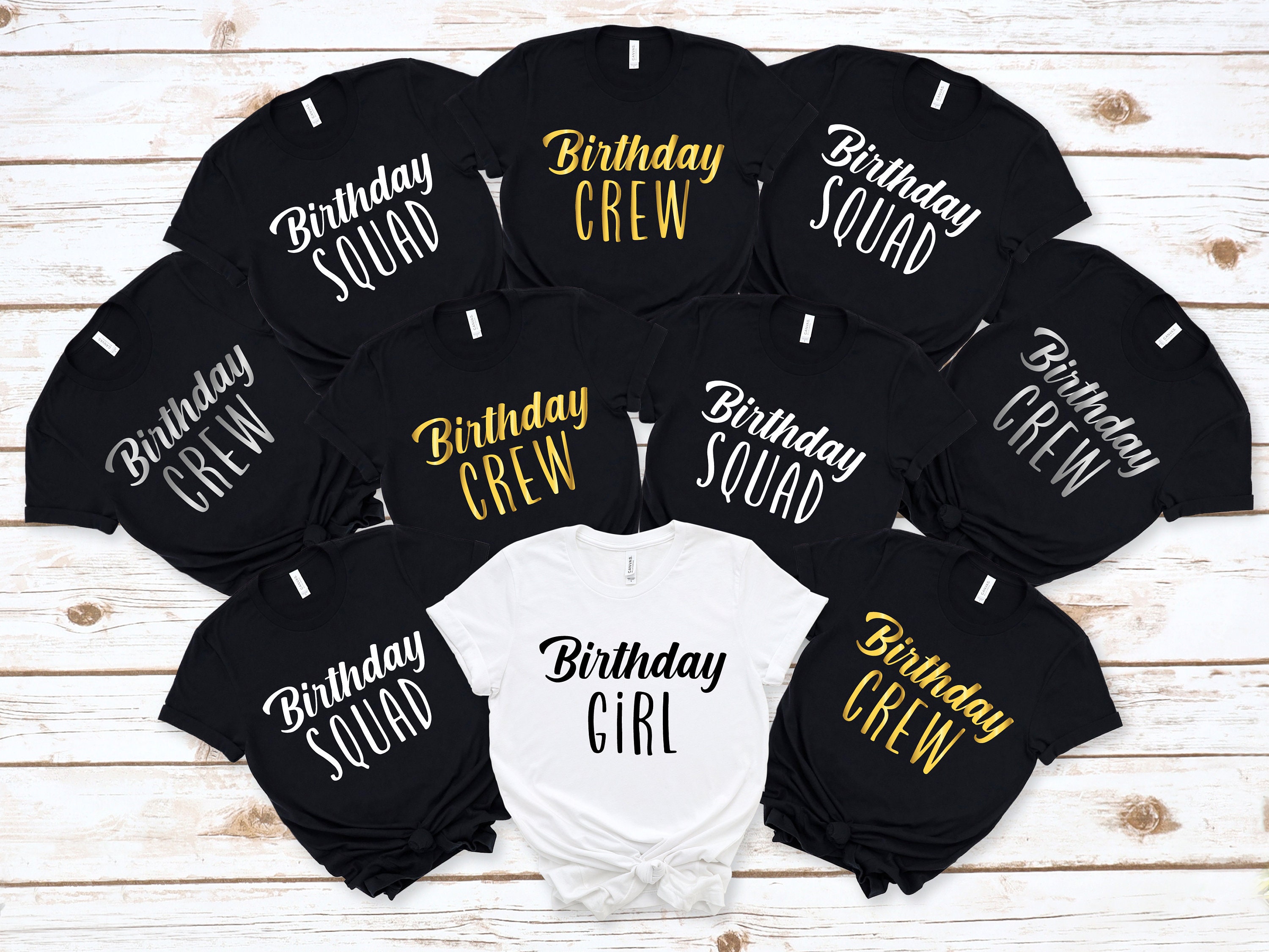 Birthday Group Shirts Birthday Crew Shirts Birthday Squad Etsy