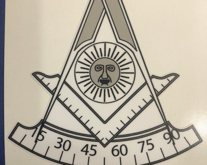 Past Master Masonic Decal - Etsy
