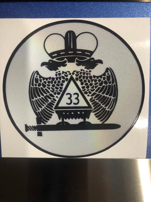 33rd Degree Mason Decal - Etsy
