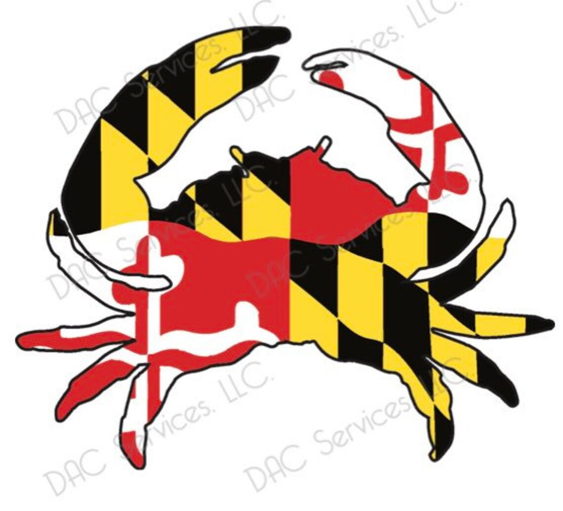 Maryland Crab Decal - Etsy