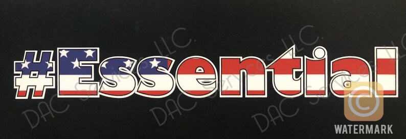 American Flag #essential Decals - Etsy