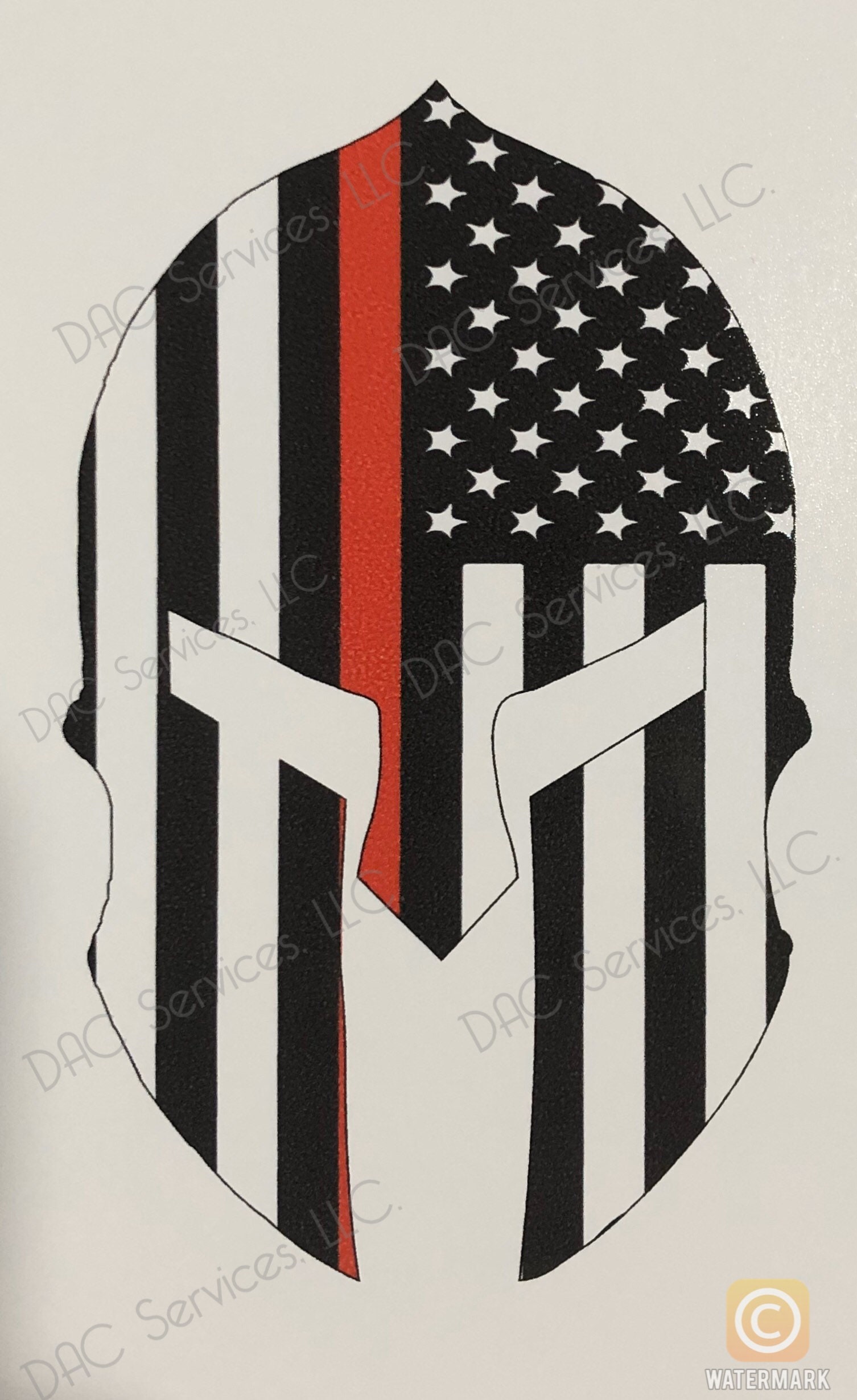 Red Line Flag Spartan Helmet - Etsy