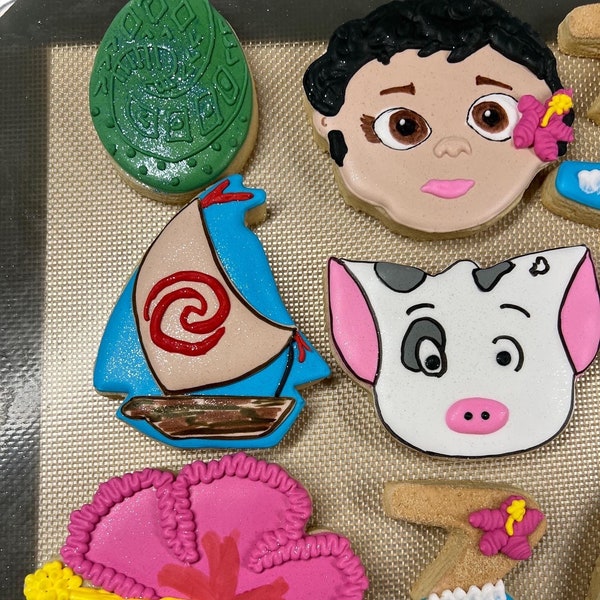 Moana Cookies - Etsy