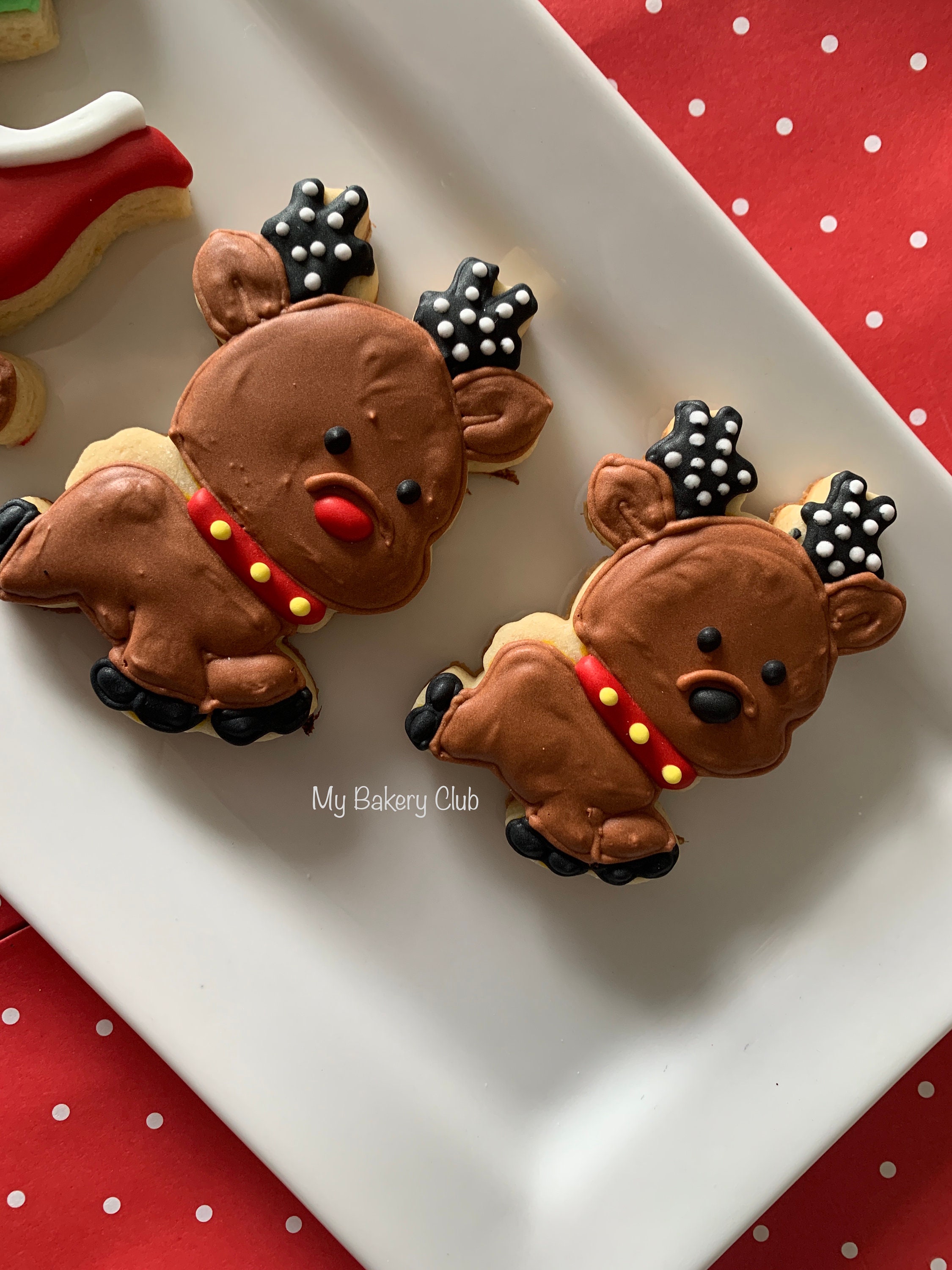 Santa Sleigh and Reindeer Cookie Set / Santa Favors / - Etsy