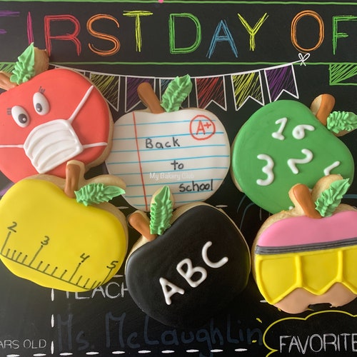 Mini Back to School Cookies 1 Bag Teacher Cookies Teacher - Etsy