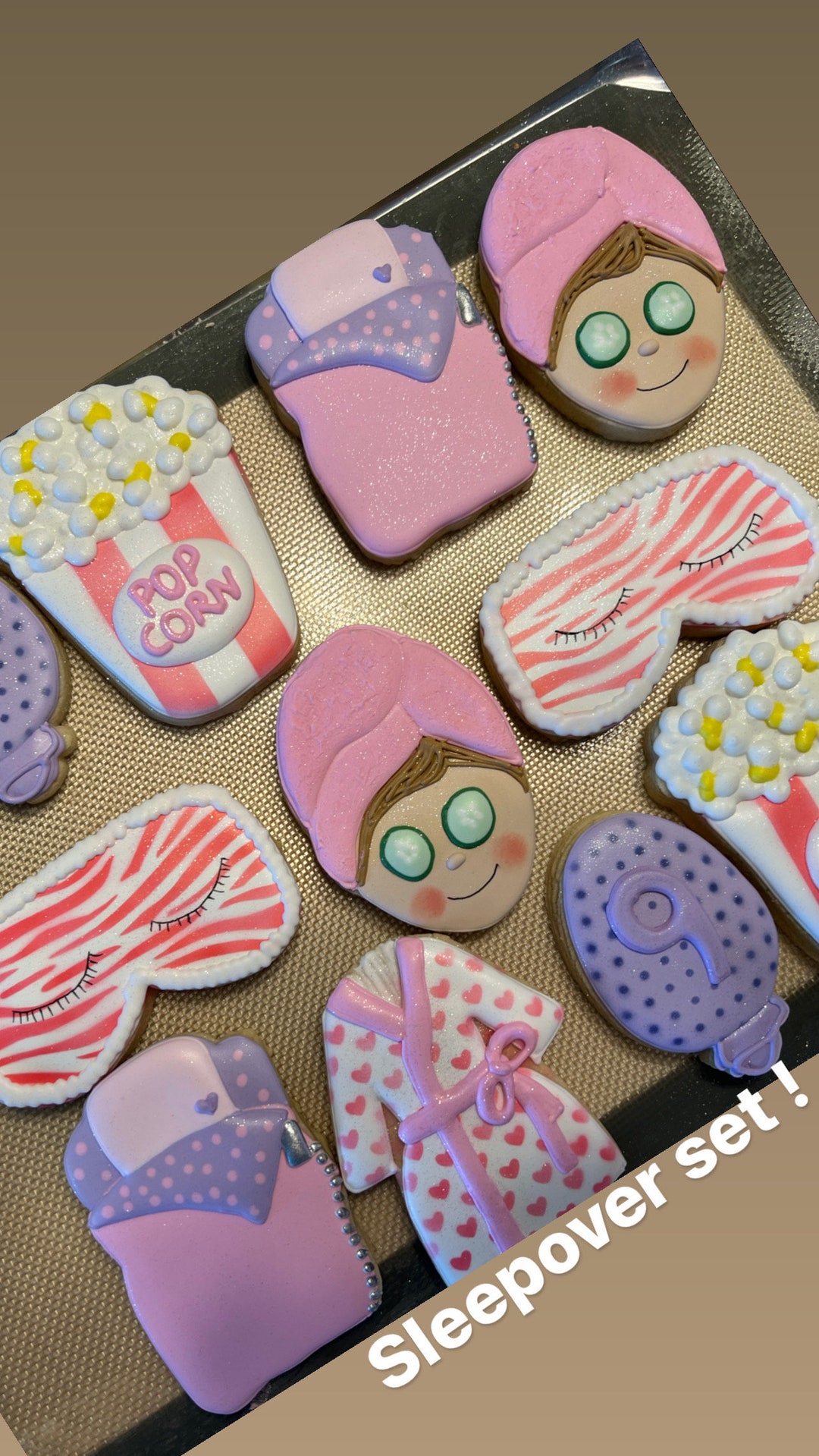 Sleepover Theme Cookies: Handmade Decorated Cookies - Etsy