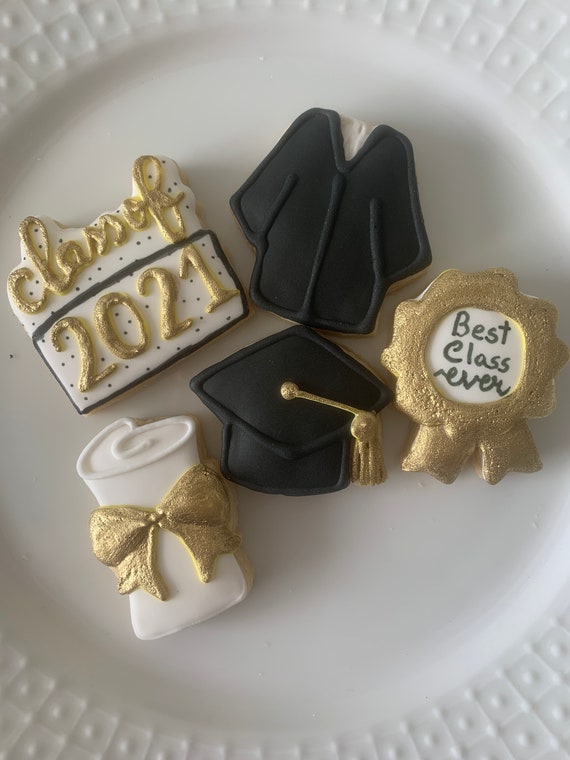 Mini Graduation Cookies | Etsy
