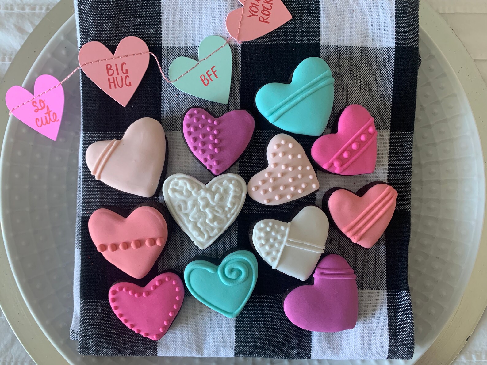 Mini St. Valentine Heart Cookies - Etsy