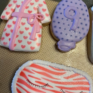 Sleepover Theme Cookies: Handmade Decorated Cookies - Etsy