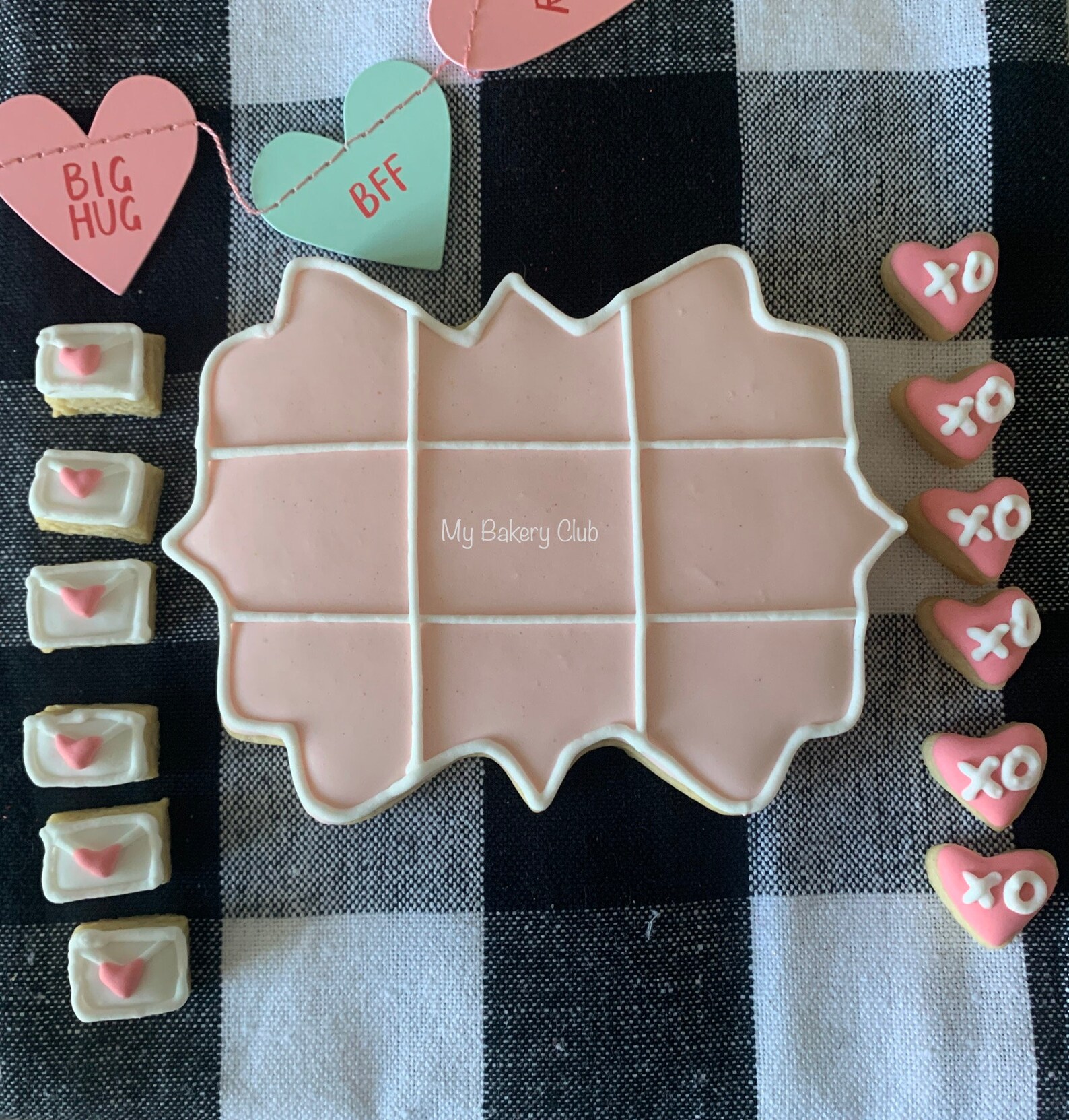 St. Valentine Tic-tac-toe Cookie Game - Etsy