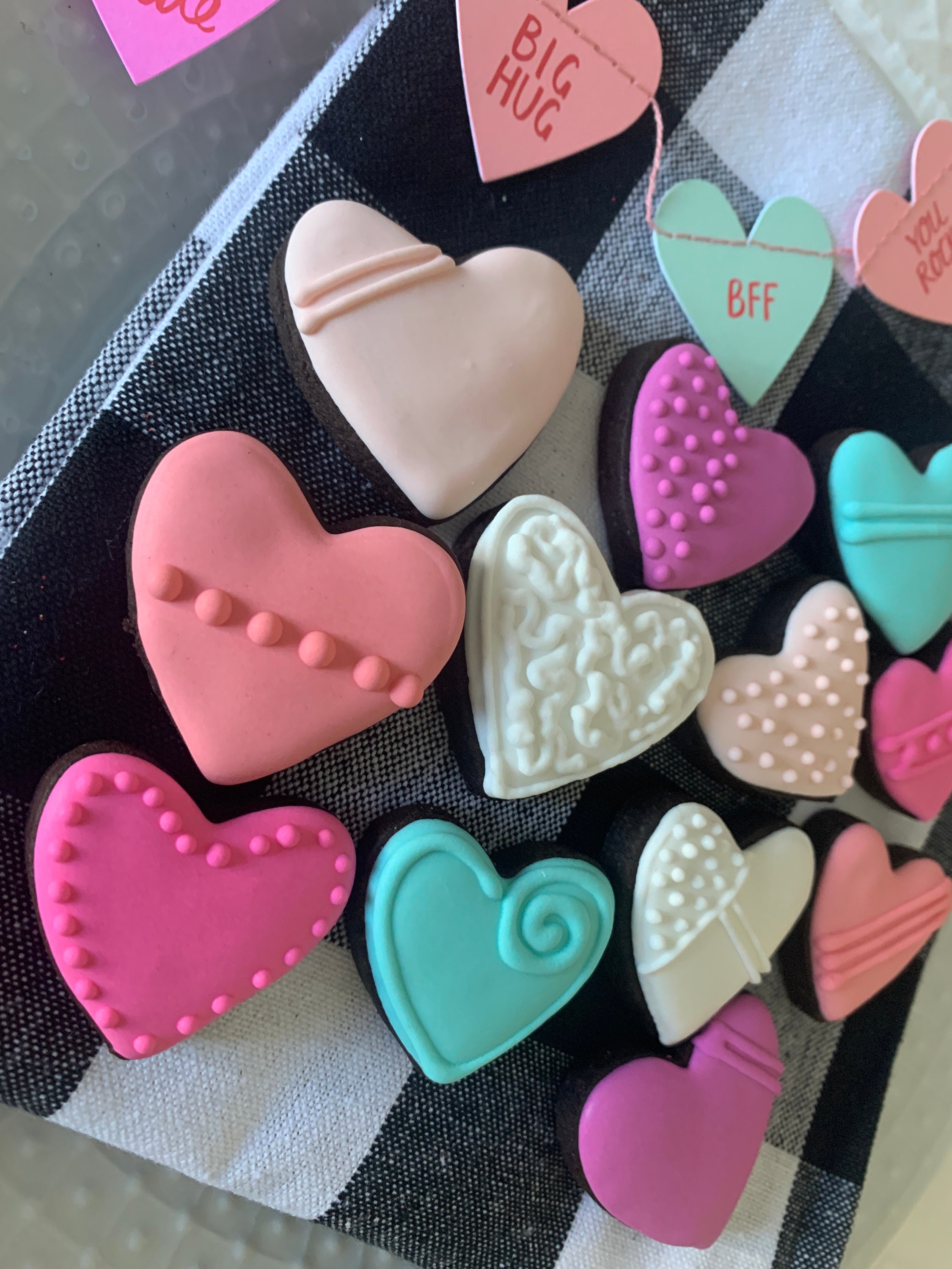Mini St. Valentine Heart Cookies - Etsy