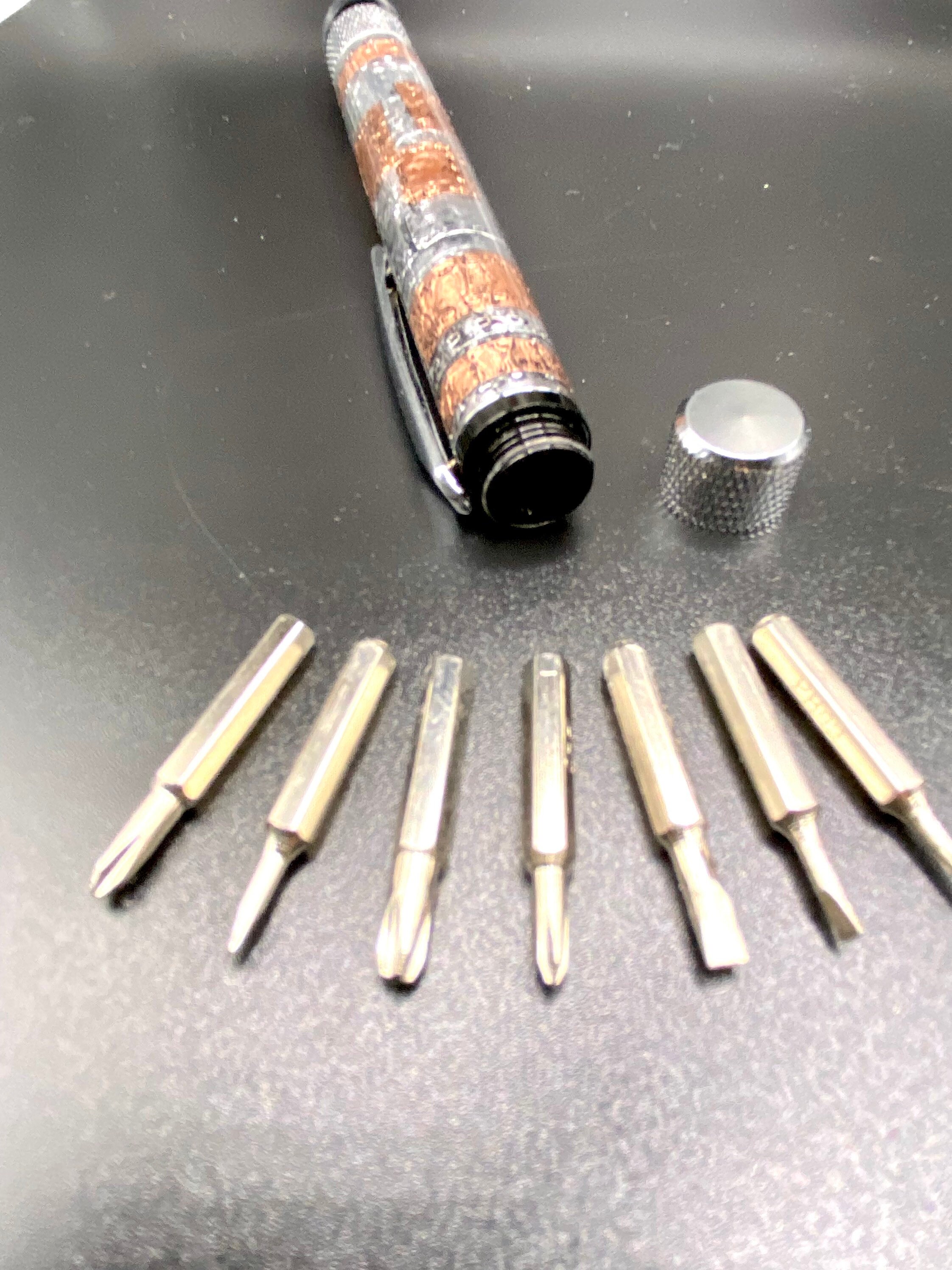 Handmade Steampunk Multi Tip Screwdriver Pocket Tool: Magnetic 8-in-1 ...