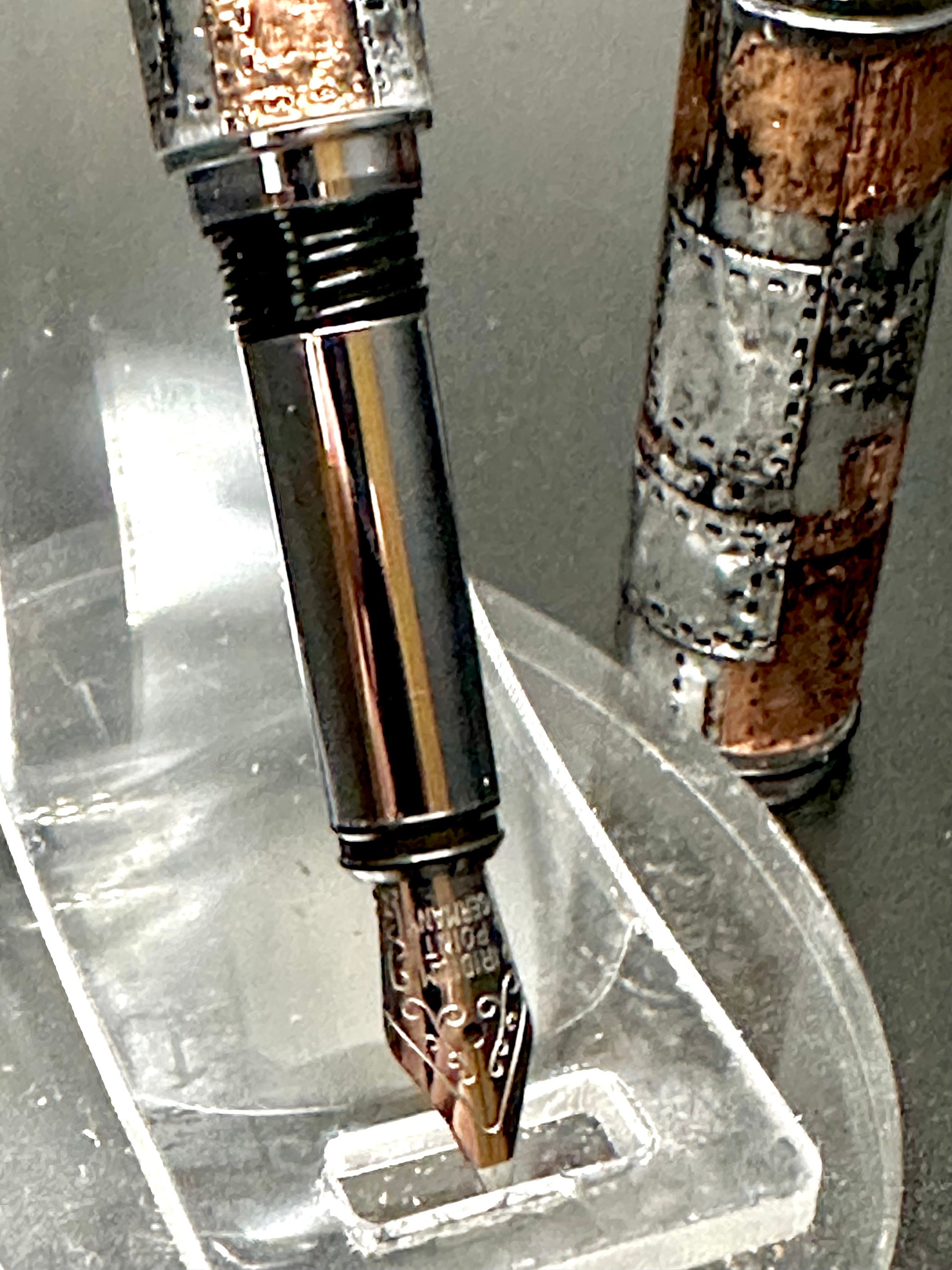 Handmade Steampunk Fountain Pen With Brass and Copper Worked Metal ...