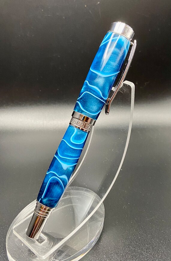 Blue Ribbon Epoxy Pen. High Quality Citizen Pen Kit With - Etsy