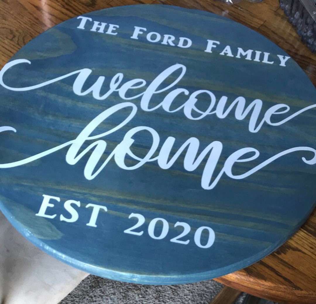 Custom Wood Welcome Sign - Etsy