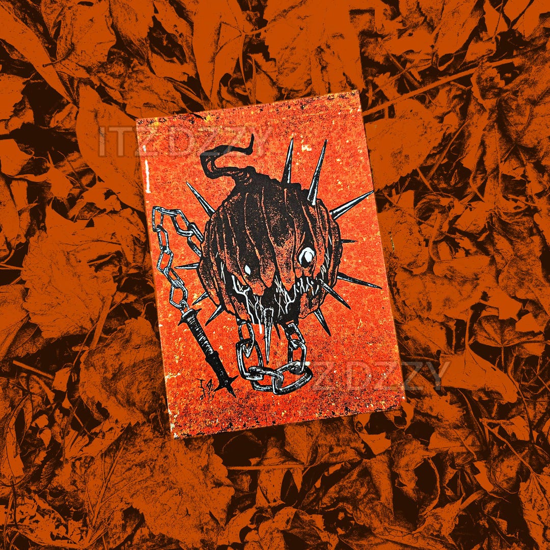 Itzdzzy | Pumpkin Spikes | Small Print - Etsy