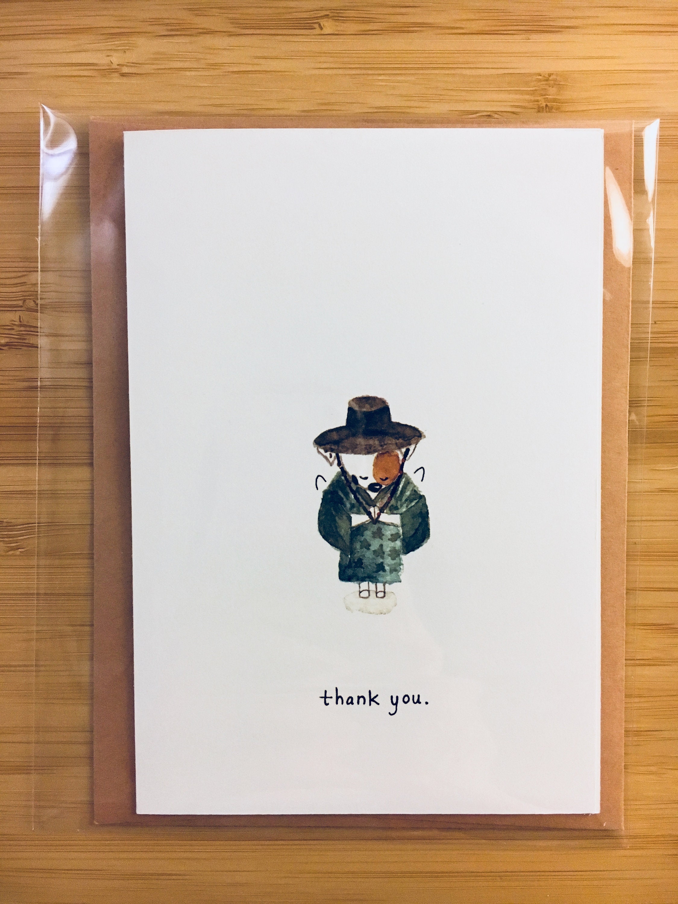 Thank You Watercolor Card - Etsy