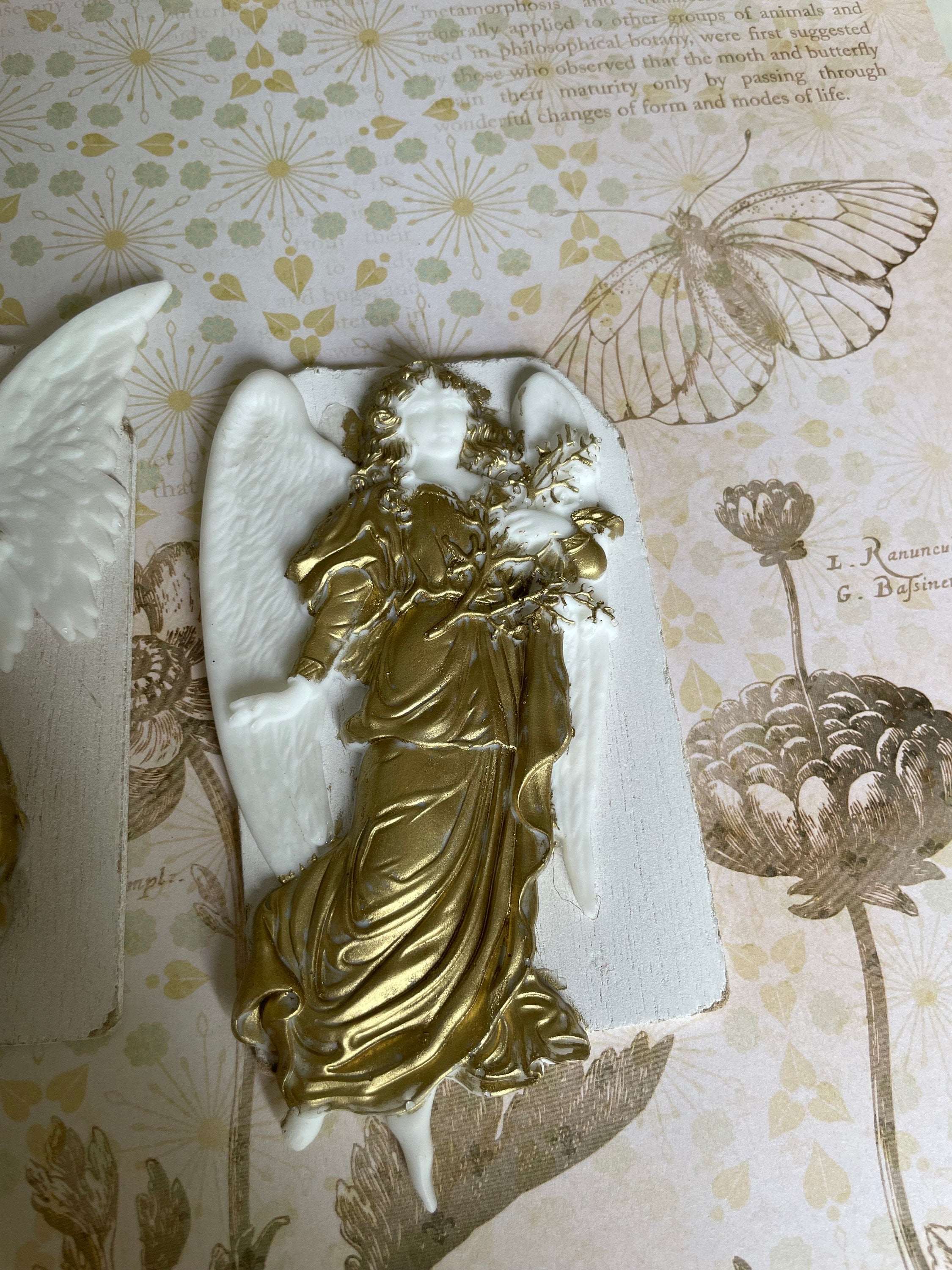 Angle Ornament, Gold Angel Ornament,easter Angels, Angel Ornament ...