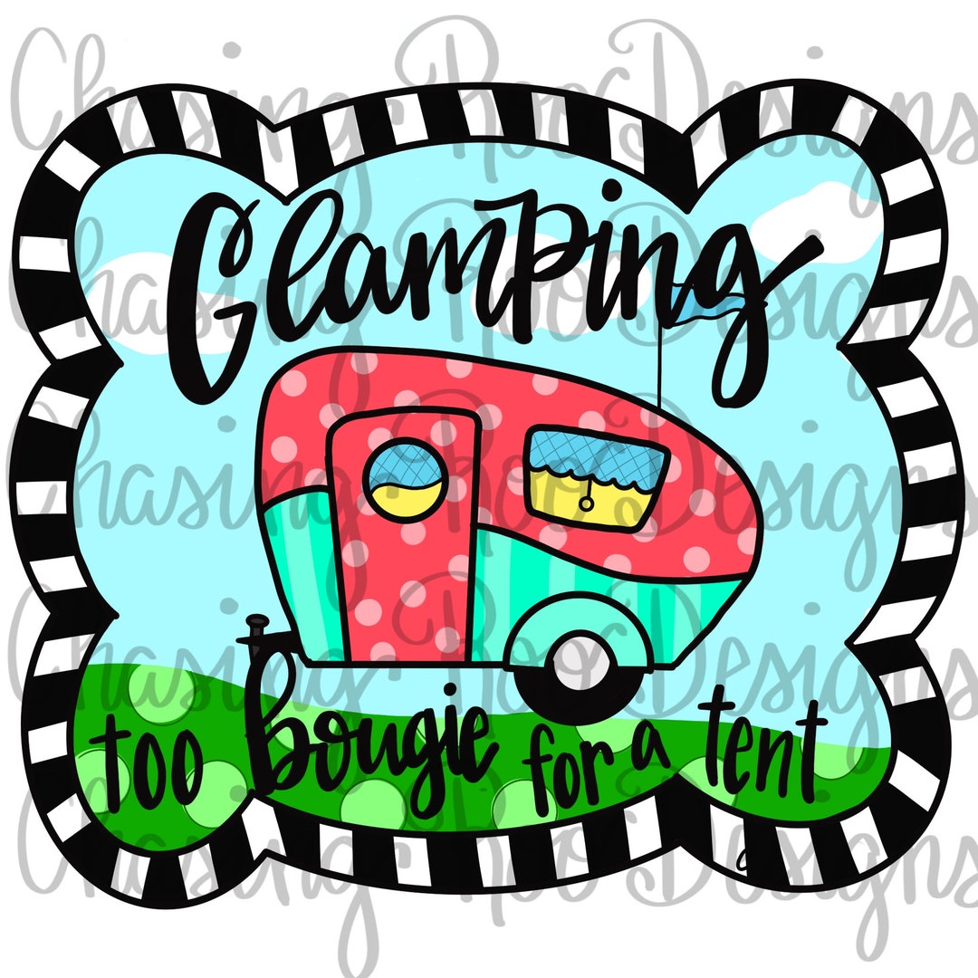 TEMPLATE Camping Door Hanger Template Glamping Door Hanger Summer - Etsy