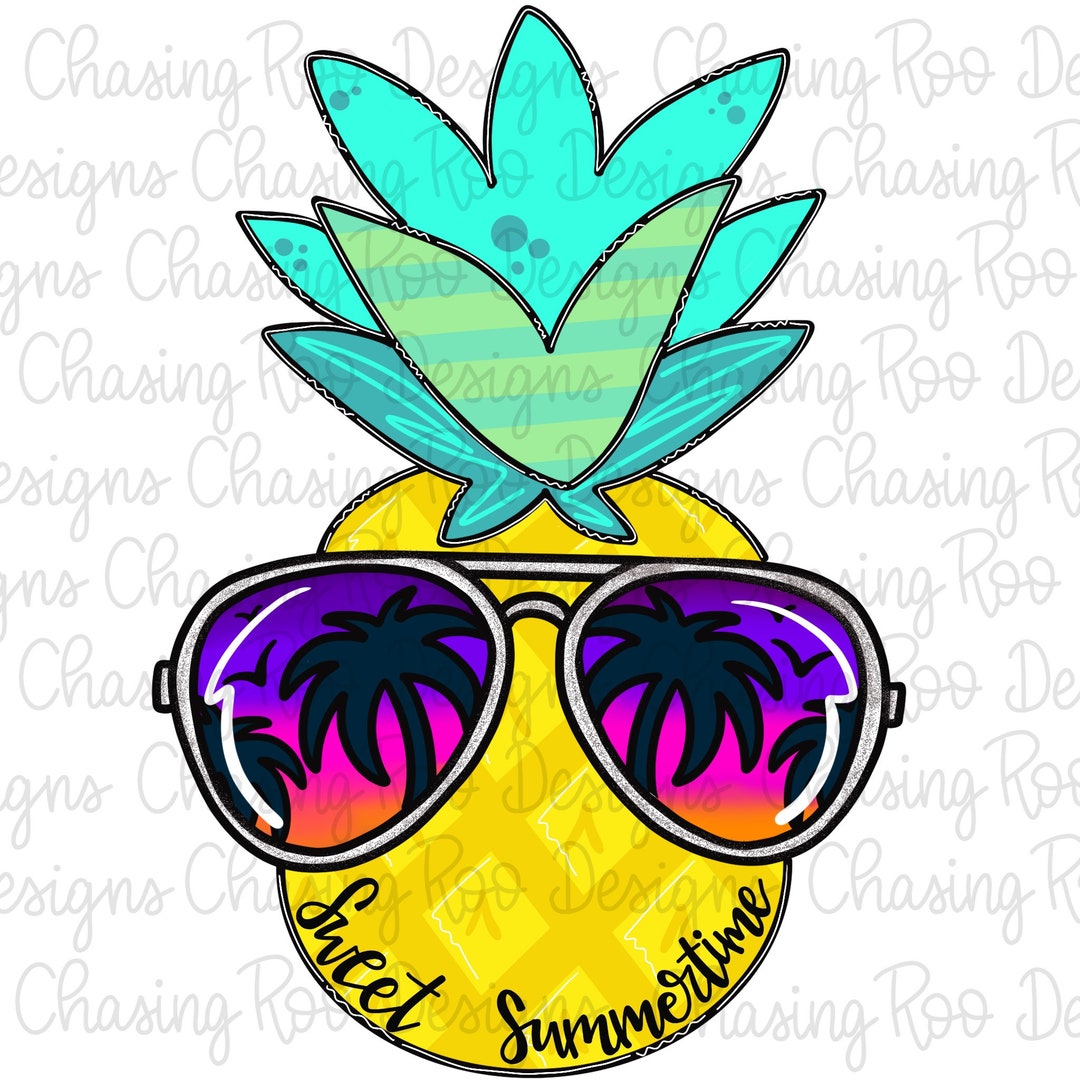 TEMPLATE Summer Pineapple Door Hanger Template Summer Template ...